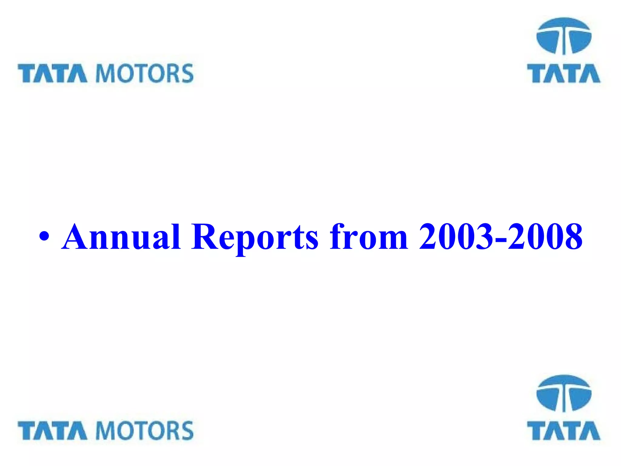 Tata Motors Capital Structure | PPT