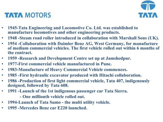 Tata Motors Capital Structure | PPT