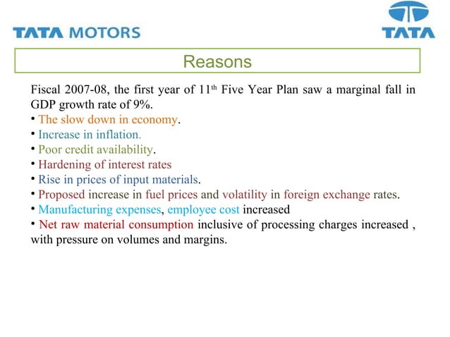 Tata Motors Capital Structure