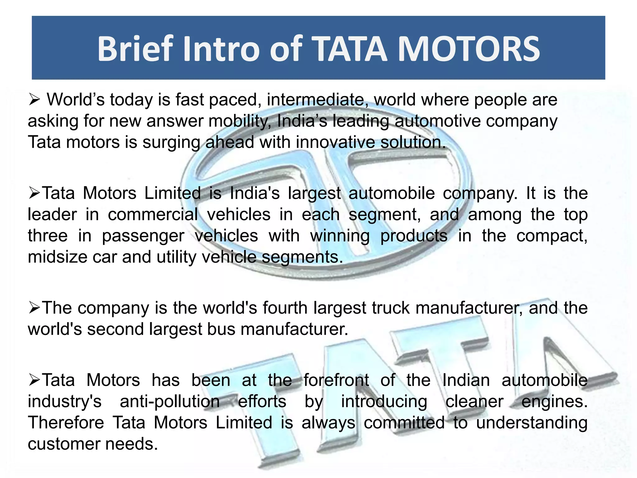 Tata motors | PPTX