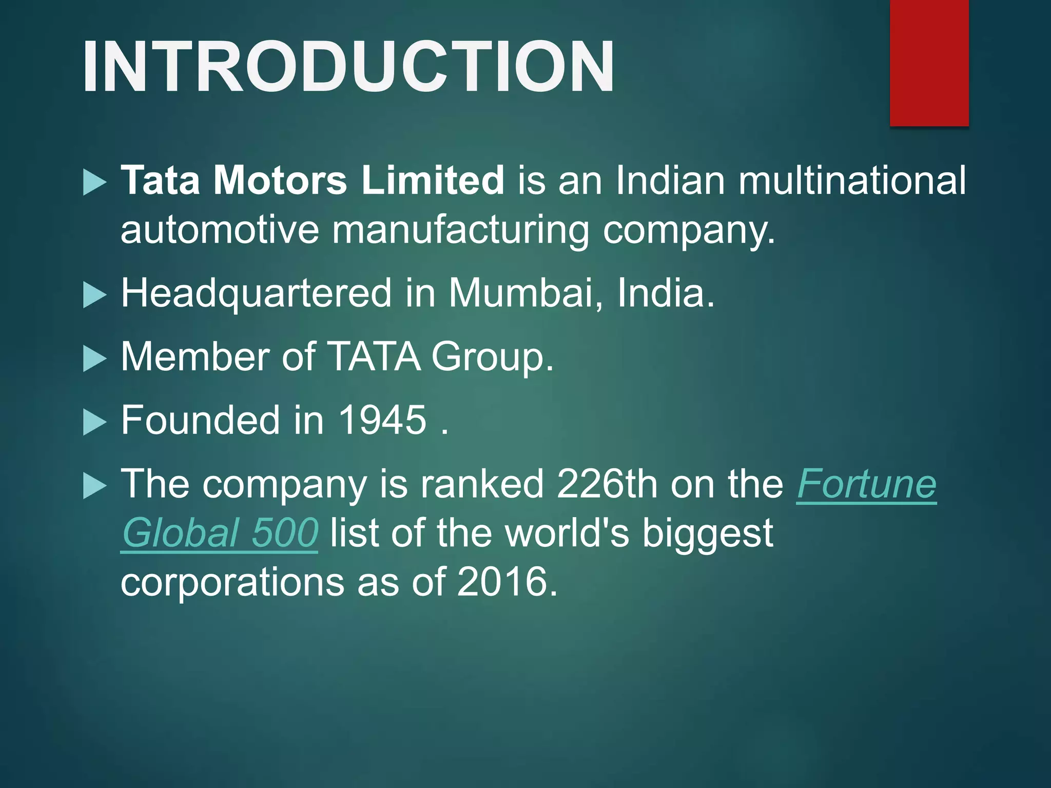 Tata motor's | PPTX