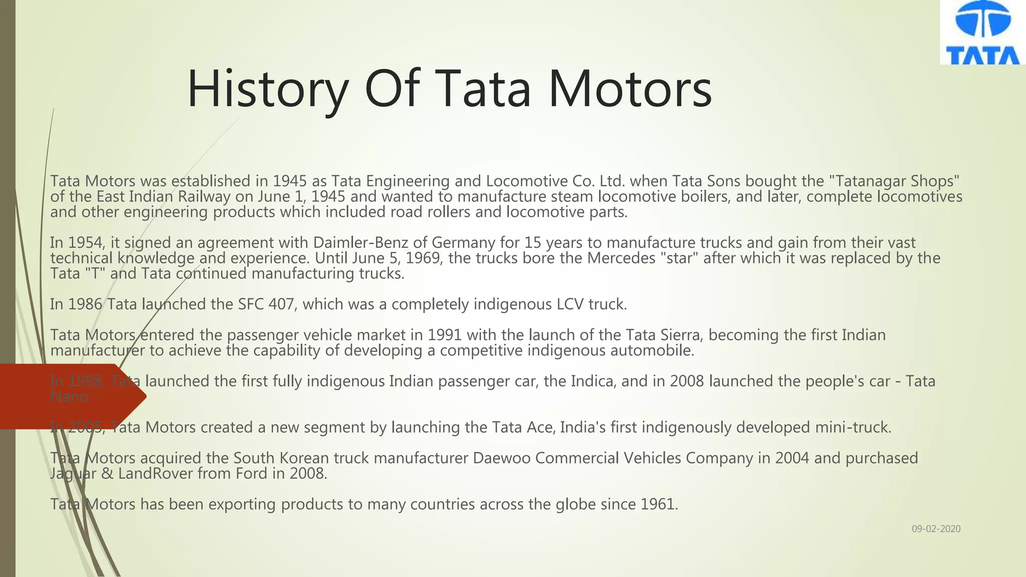 Tata motors | PPTX