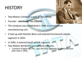 Tata motors 2010 ppt by karthik | PPSX