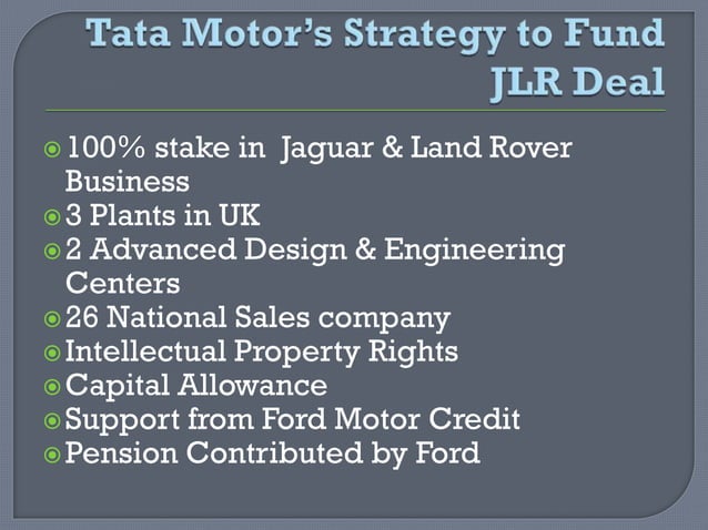 Tata motors and jaguar land rover | PPT