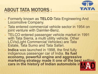 Tata motors limited | PPTX