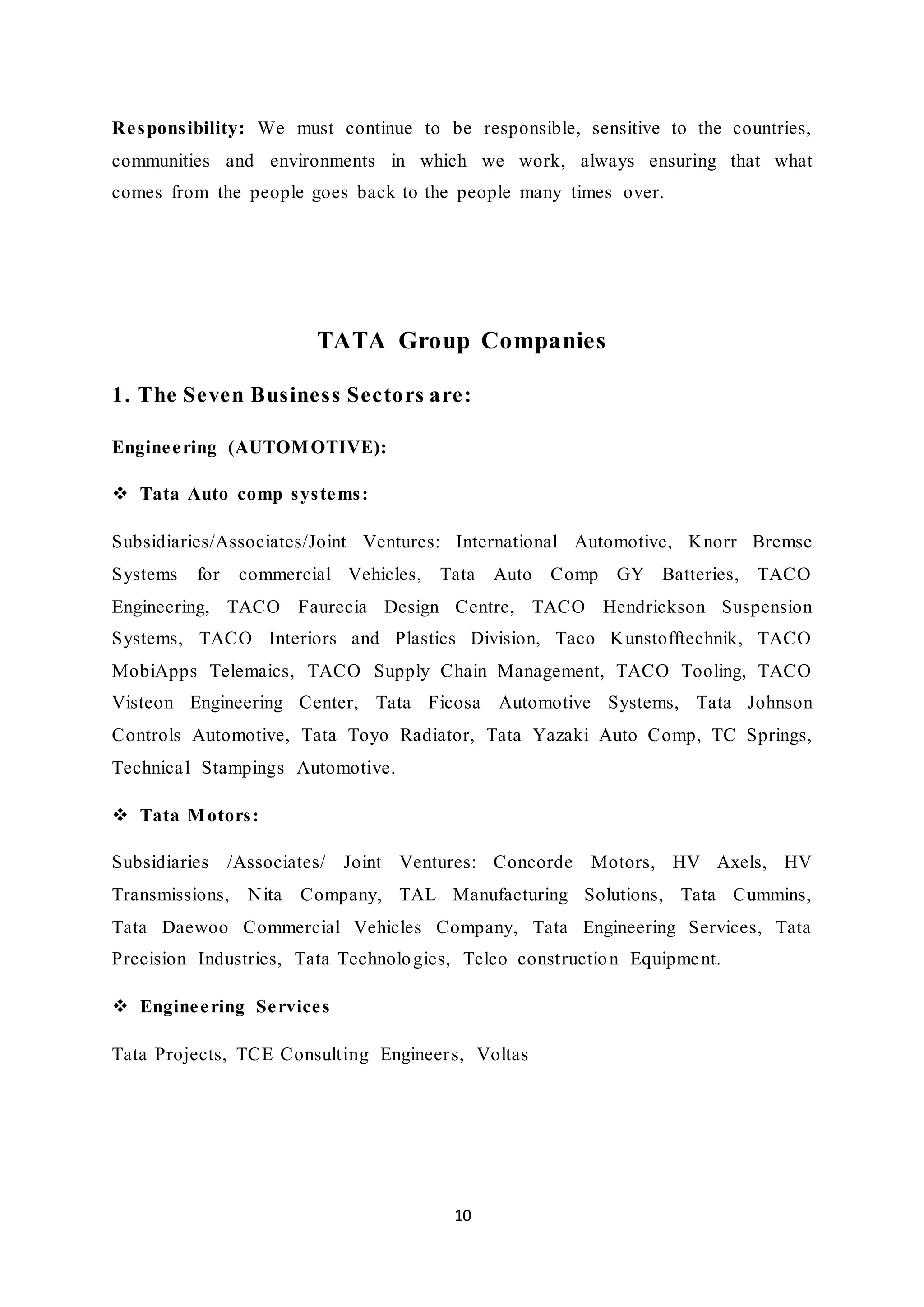 Analysis of strategic marketing of Tata Motors | DOCX