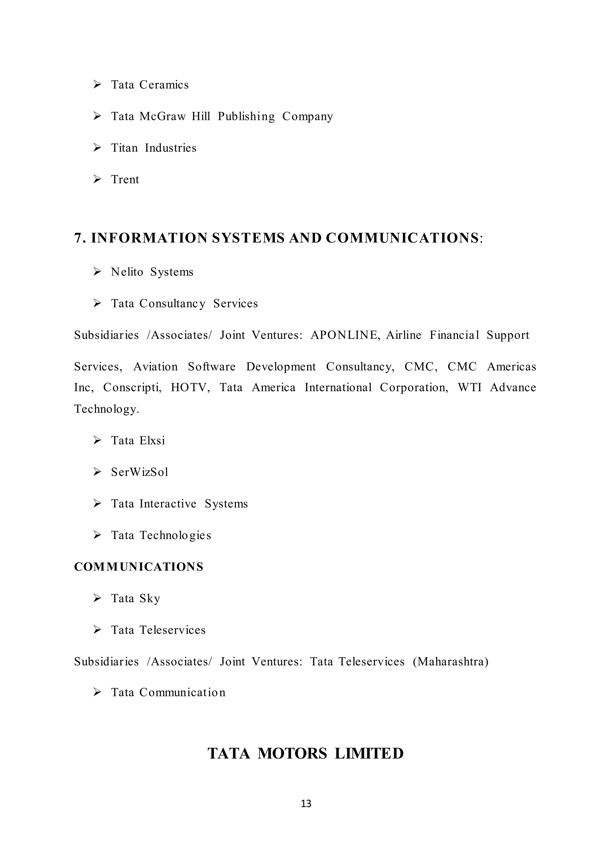 Analysis of strategic marketing of Tata Motors | DOCX | Automotive ...