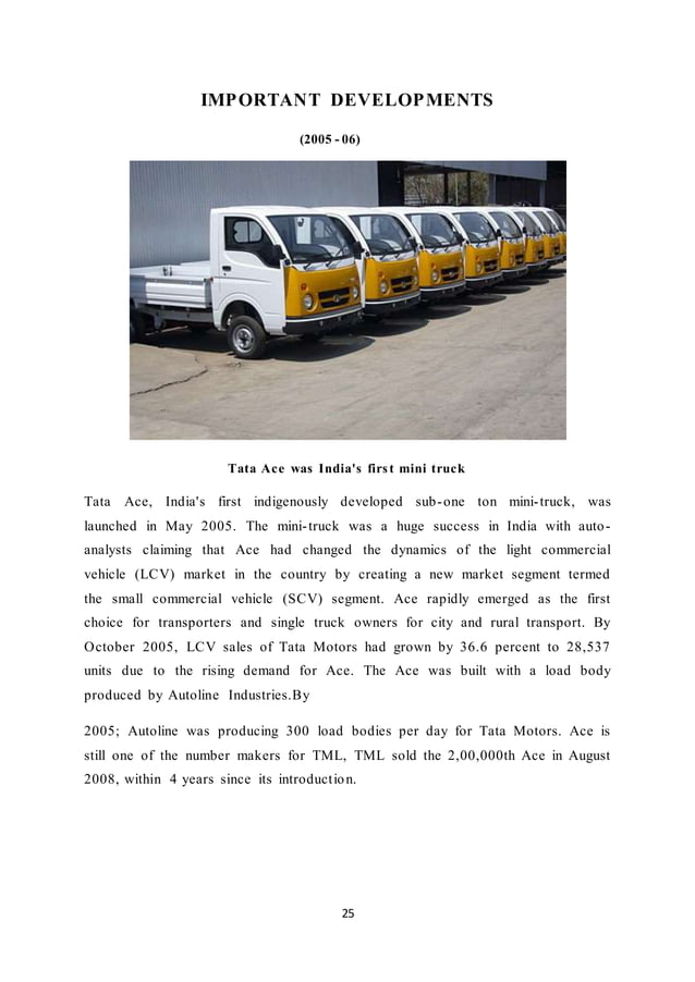 Analysis of strategic marketing of Tata Motors | DOCX | Automotive ...