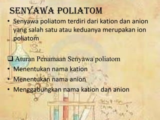 Tata nama senyawa kimia | PPTX