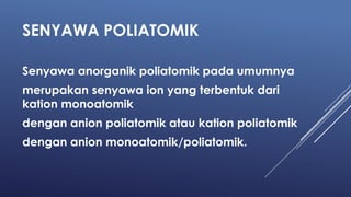 Tata nama senyawa kimia sederhana | PPTX