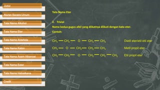 Tata nama senyawa turunan alkana | PPTX