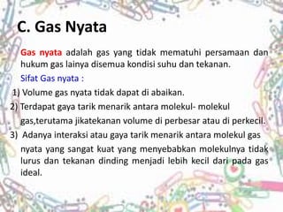 Tatanan materi berwujud gas | PPTX
