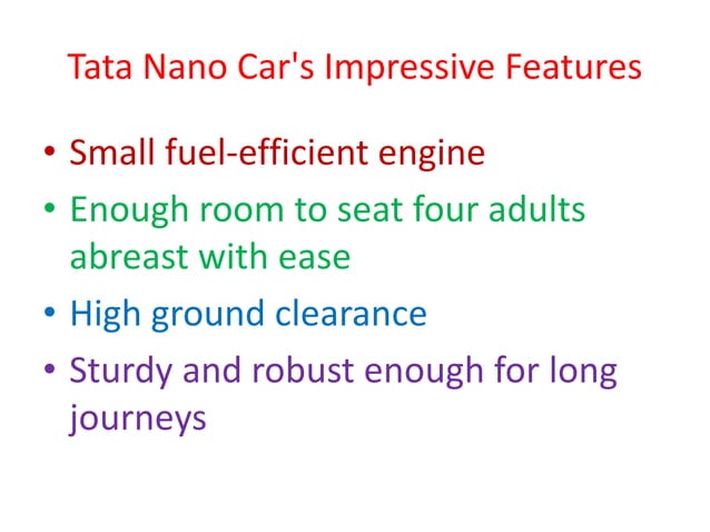 TATA NANO CASE STUDIES in Marketing Management.pptx | Automotive Industry | Industries
