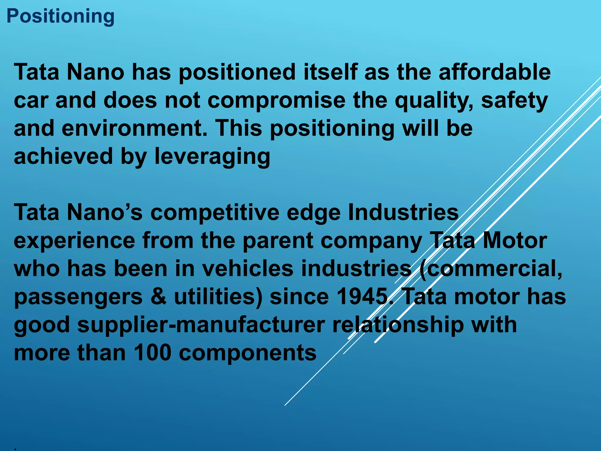 Tata nano Advertisement Campaign | PPTX