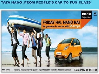 Tata nano Advertisement Campaign | PPTX