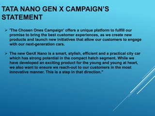Tata nano Advertisement Campaign | PPTX