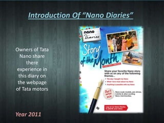 Tata nano Advertisement Campaign | PPTX