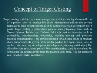 Target costing (Tata Nano) | PPTX