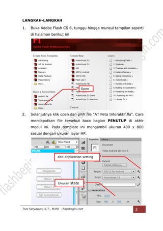 Tutorial Android Template aplikasi peta interaktif | PDF