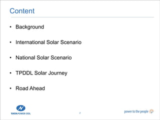 Tata power delhi distribution's solar journey | PPT
