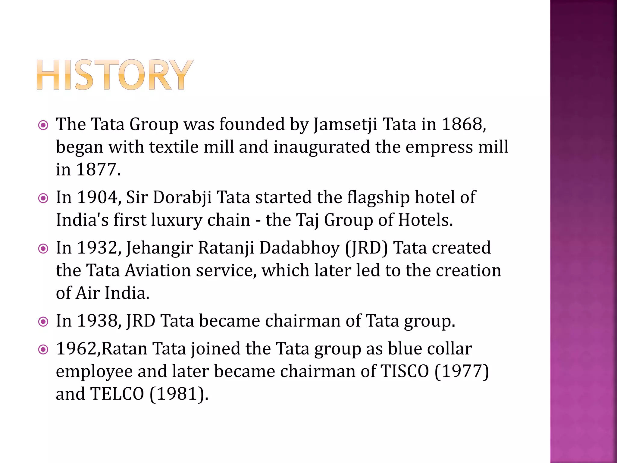 Growth strategies of TATA Group | PPTX
