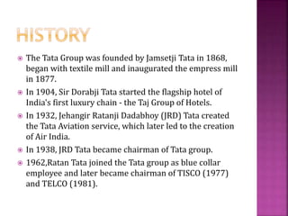 Growth strategies of TATA Group | PPTX