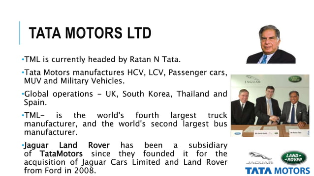 TATA MOTORS presentation (STRATEGIC MANAGEMENT) | PPTX | Automotive ...