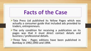 Tata Press Limited vs Mahanagar Telephone-Nigam.pptx