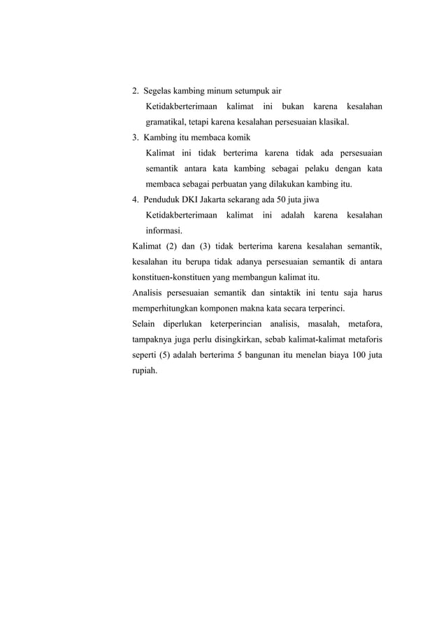 Tataran linguistik semantik | DOC