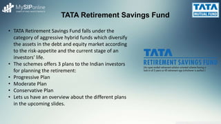 Tata Retirement Savings Fund - Overview | PPTX