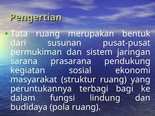 TATA RUANG MATERI GEOGRAFI KELAS XII.ppt