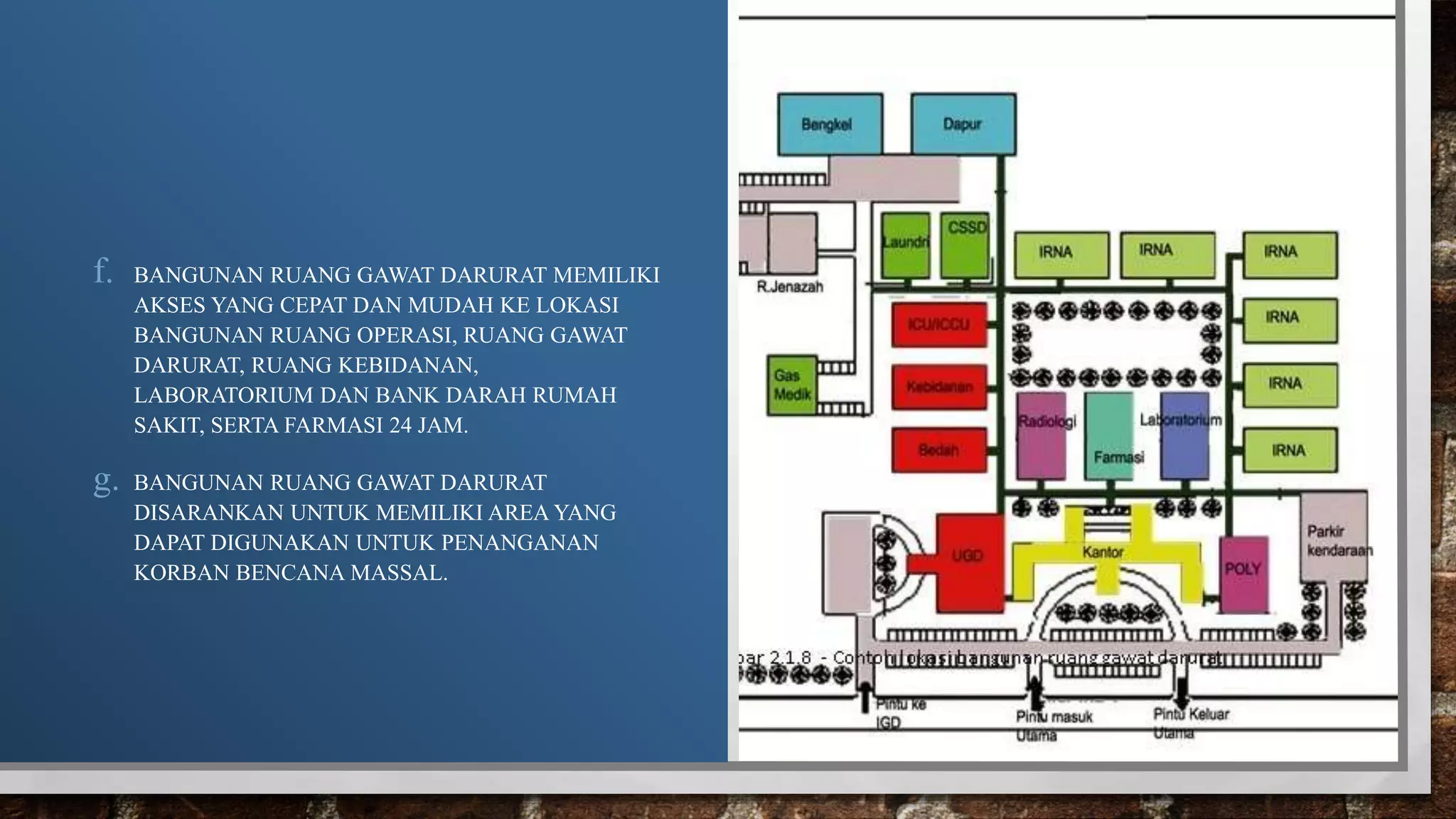 Tata ruang instalasi gawat darurat | PPTX