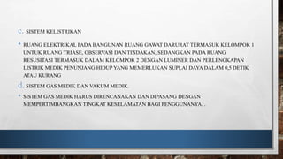 Tata ruang instalasi gawat darurat | PPTX