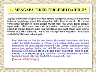 Tata sholat tahajjud | PPS