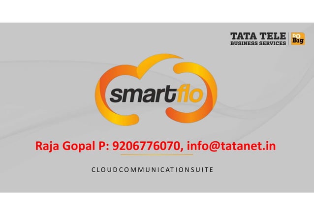 TaTa Smartflo Services - Call @ 9206776070 | PDF | Web Conferencing | Computer Software and ...