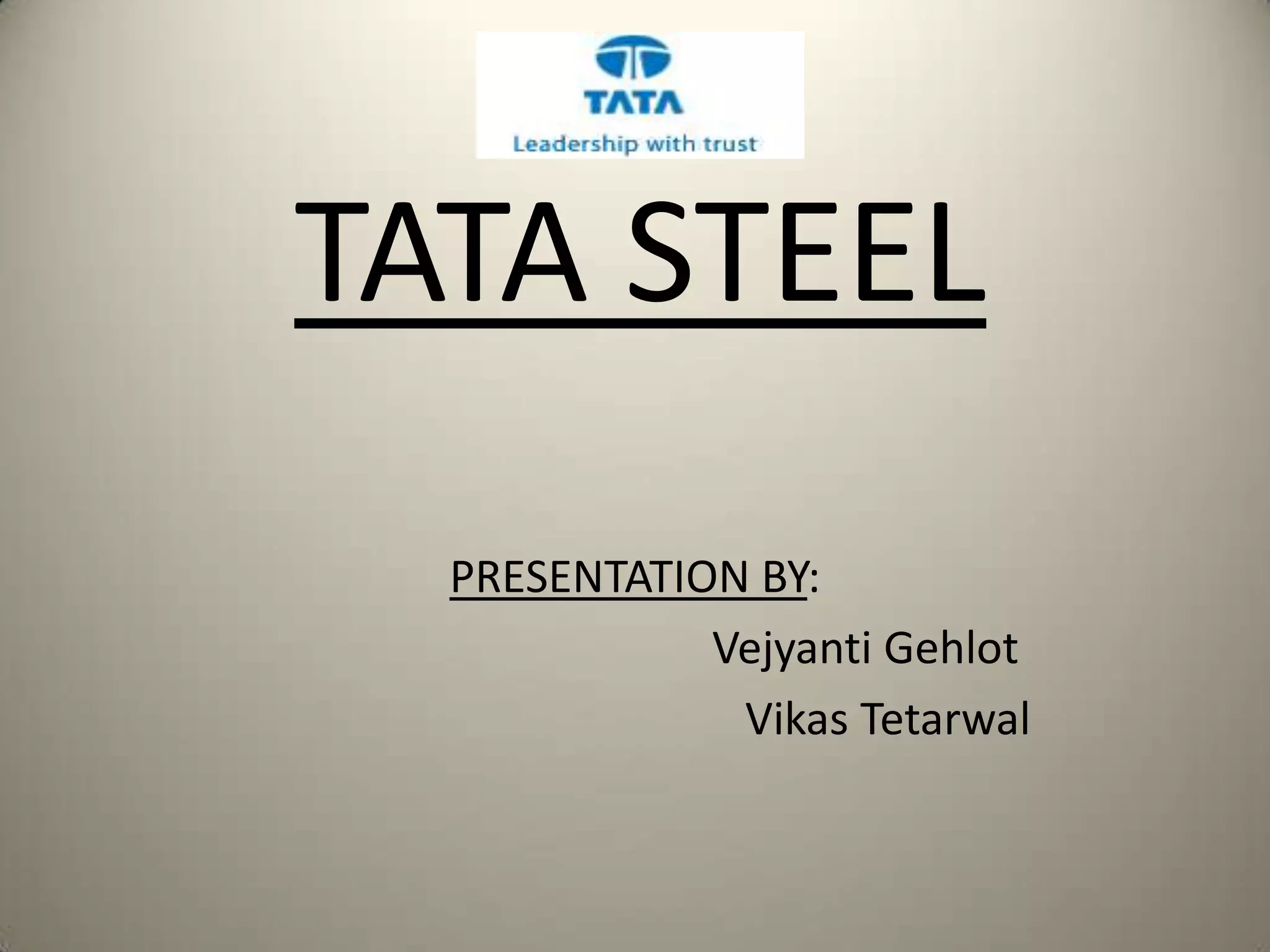 Tata steel | PPTX