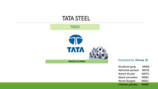 Tata steel, industrial marketing B2B | PPTX