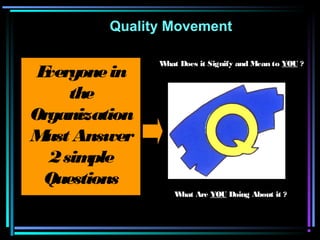 Tata steel quality movement | PPT