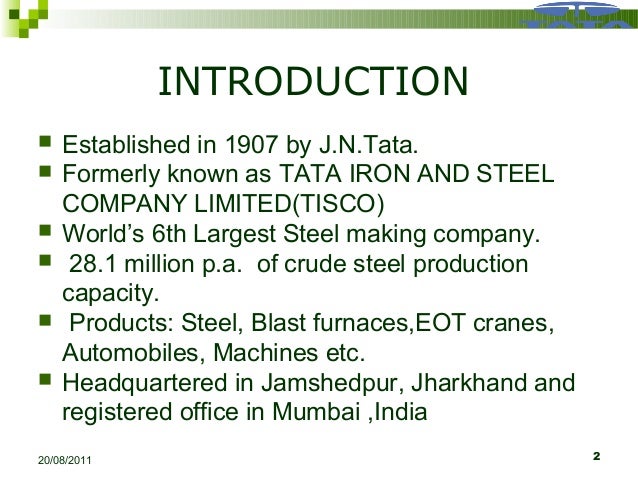 Tata steel ppt
