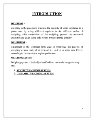 STUDY OF STOCK HOUSE WEIGHING SYSTEM AT H-BLAST FURNACE(TATA STEEL) | DOCX