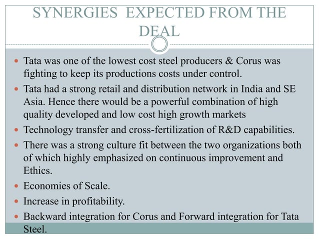 tata steel acquisition corus | PPT