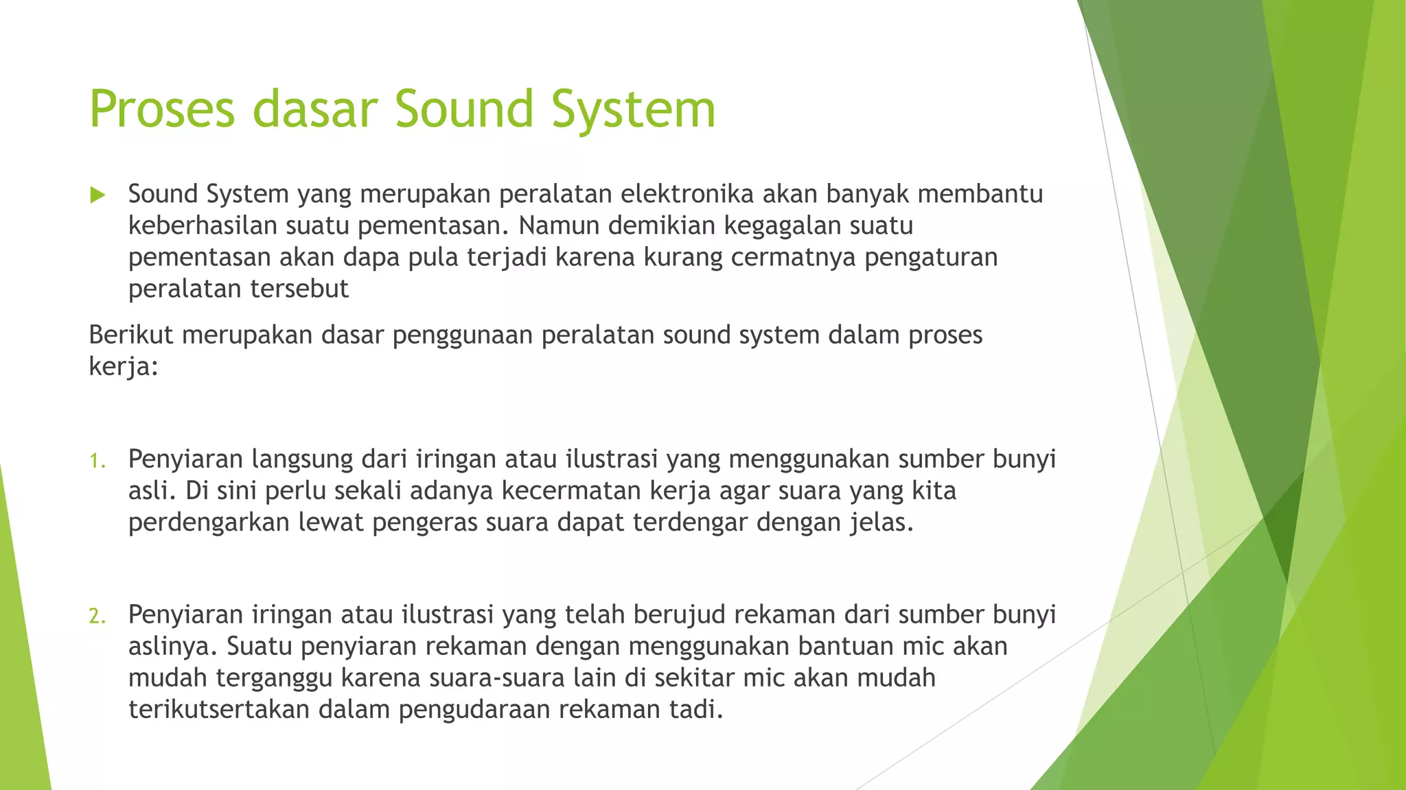 Tata suara 2 | PPT