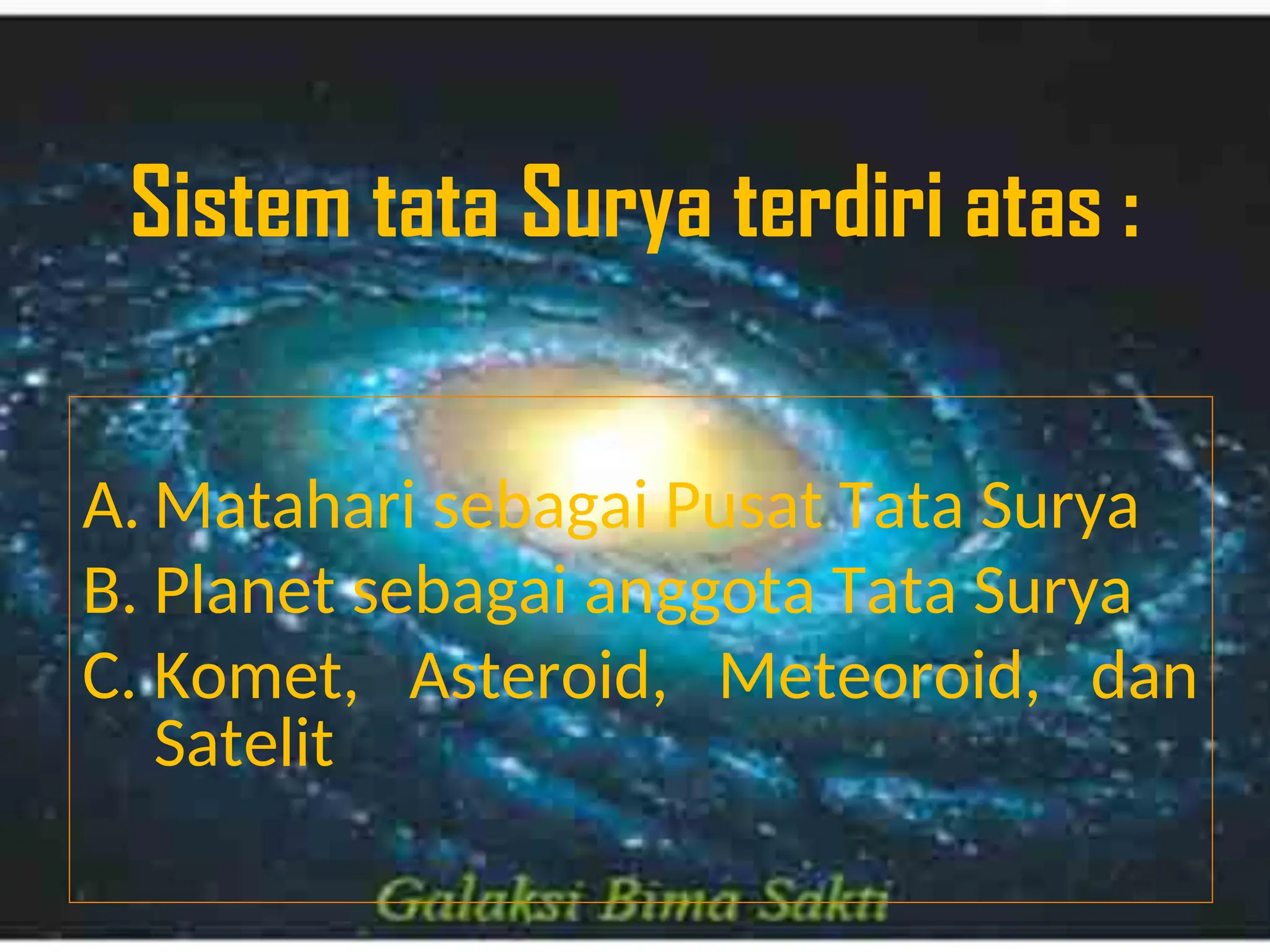 MATERI TENTANG TATA SURYA DALAM BENTUK ppt | PPT