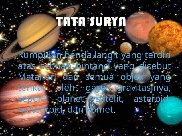 MATERI TENTANG TATA SURYA DALAM BENTUK ppt | PPT