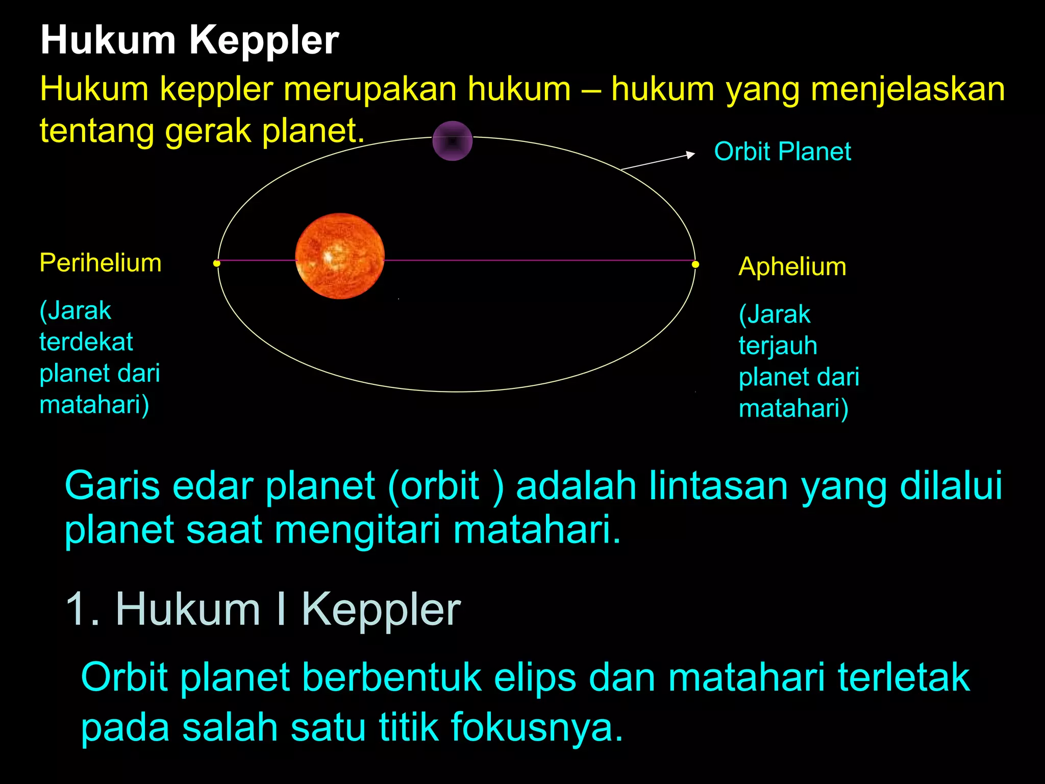Tata surya dan hukum kepler | PPT