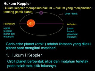 Tata surya dan hukum kepler | PPT