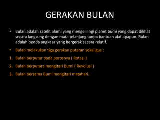 Tata surya, gerak bumi dan gerak bulan tendik | PPTX