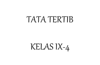 Tata tertib | DOCX