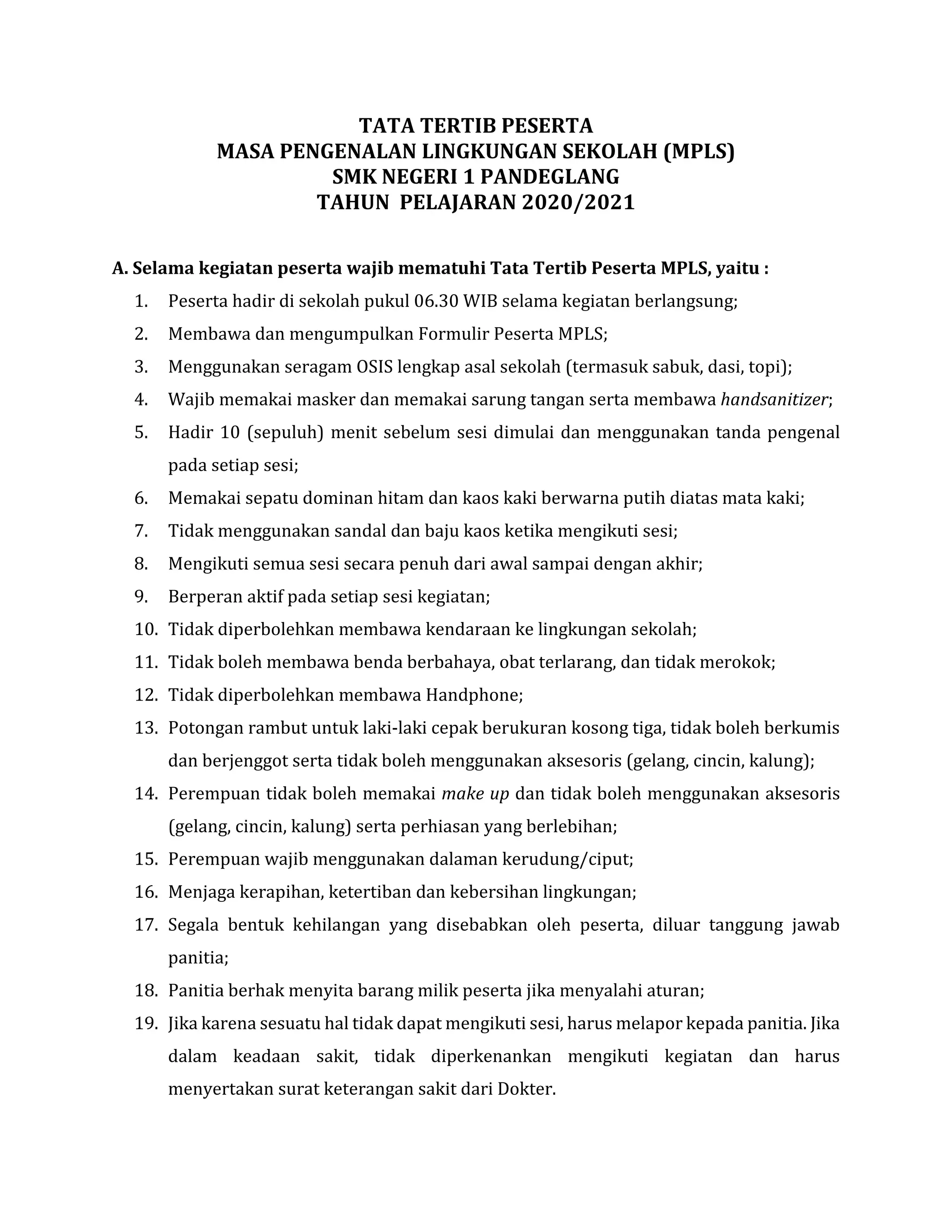 Tata Tertib Peserta MPLS SMKN 1 Pandeglang.pdf