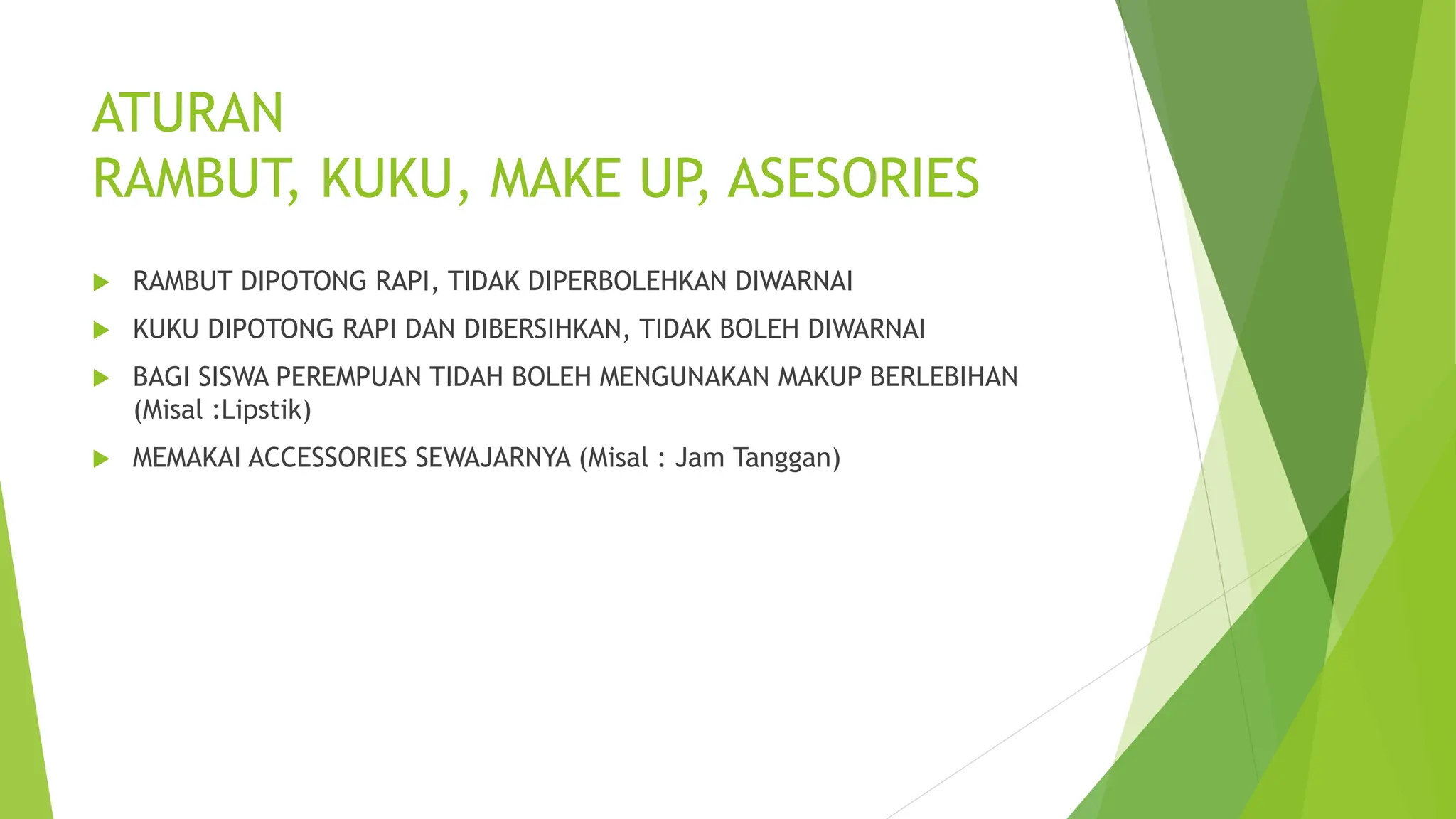 CONTOH TATA TERTIB SEKOLAH PKO yang bisa dijadikan reverensi | PPT